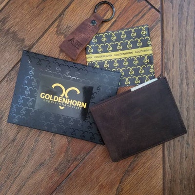 Leather Wallet Engraving Available for All Message, Text, Initials ...