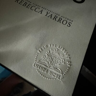 Book Embosser Custom Monogram Initials Personal Design Custom Requests ...