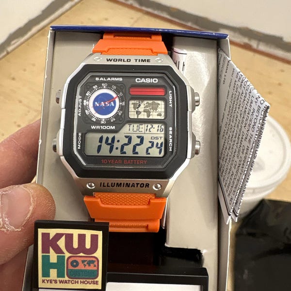 NASA Space Custom Casio Royale AE1200 Watch Mod - Etsy