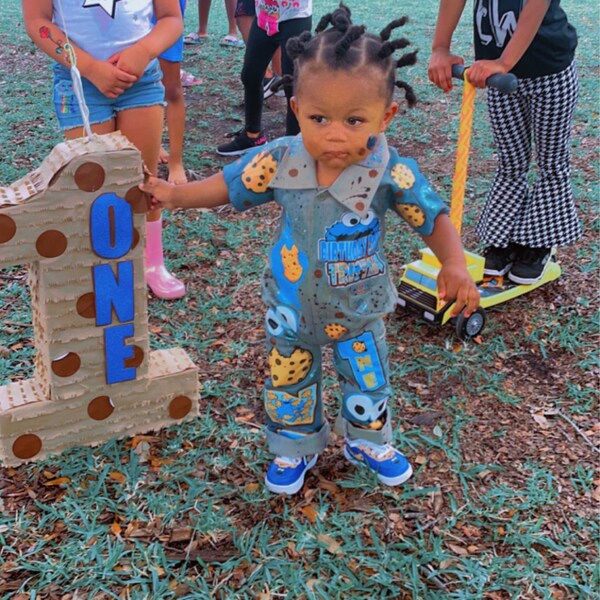 20'' Tall Tan Color Number One Pinata Chocolate Chip Cookie Theme - Etsy