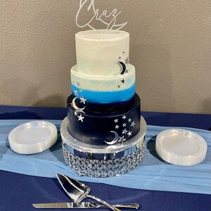 Moon Cake Topper With Name Perfect for A Moon Birthday Theme, Space ...