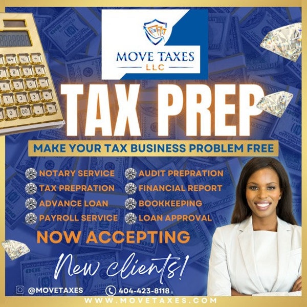 Tax Prep Season Flyer DIY Business Taxes Consultation Boss Taxation ...