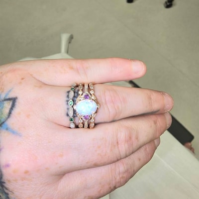 DIY Double Embrace Breastmilk Ring Sterling Silver Yellow Gold DIY ...