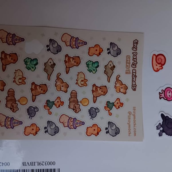 Tiny Animal Sticker Sheets / 4x6 Sticker Sheet of Small Cute Aesthetic ...