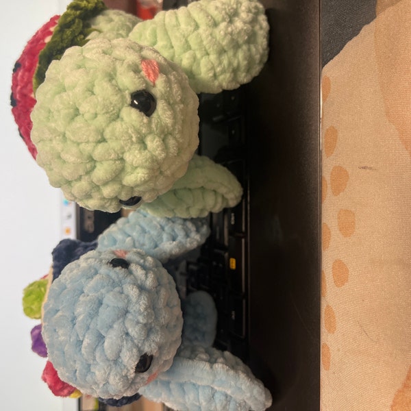 NEW Handmade Fruit Turtle Crochet Plushie | Amigurumi Birthday Gift ...