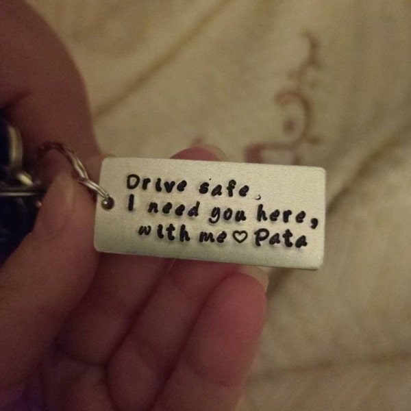 Personalized Keychain, Ride Safe, Motorcycle Key Ring, Aluminum ...