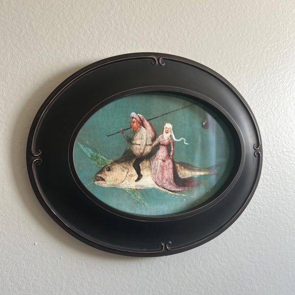 Silly Smiling Renaissance Dog, Antique Dog Painting, 1600s Little Dog ...