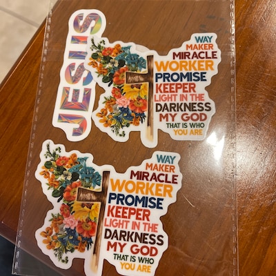 Victory in Jesus Sticker, Christian Hymn Sheet Music, Christian Label ...