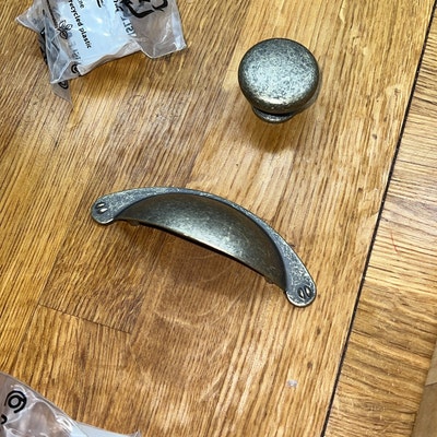 Matt Brass Gold Modern Kitchen Cabinet Square Angled Handle - Etsy