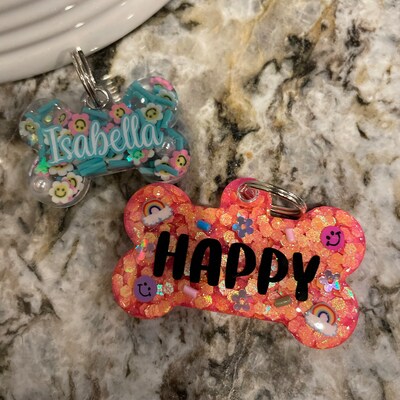 Design Your OWN Custom Pet Tag, Personalized, Custom Dog Tag, Resin Dog ...