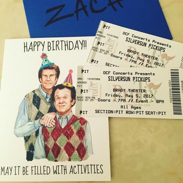 Step Bros Birthday Card, Funny Birthday Card, Comedy Gift for Him, Bday ...