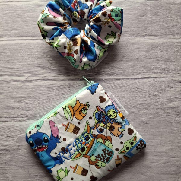 Stitch Fabric Blue Koala Fabric Cartoon Fabric Anime Cotton Fabric by ...