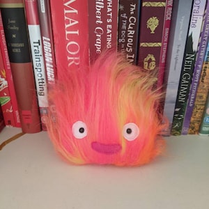 Large blue Howl's heart calcifer plushie | Etsy