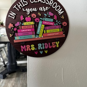 Custom Teacher Sign, Teacher Desk Sign, Teacher Name Plate for Desk ...