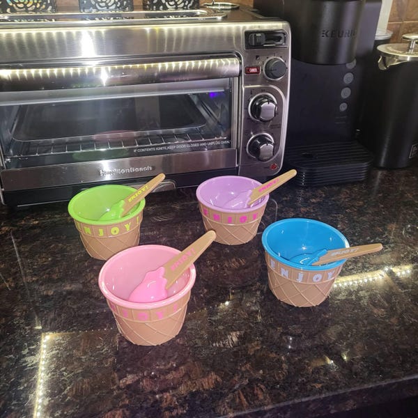 Personalized Ice Cream Bowl, Ice Cream Bowl With Spoon, Kids Ice Cream ...