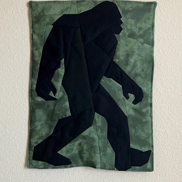 Bigfoot Fpp--sasquatch--yeti--abominable Snowman--paper Piecing Quilt ...