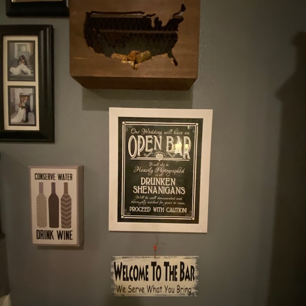 Bar Wood Hand Painted Funny Sign Decor for the Bar - Etsy