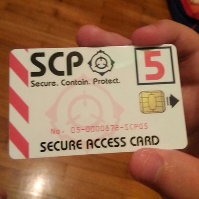 SCP Foundation Secure Access ID Card Updated Design - Etsy
