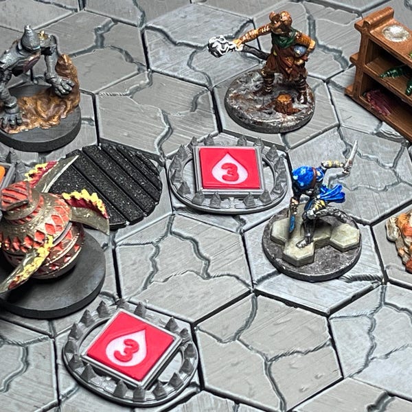 34 Frosthaven Monster Standee Simple Bases 34 Piece Conditions and ...