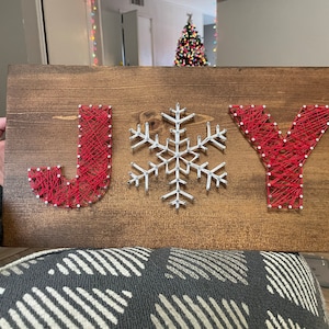 Winter JOY String Art PATTERN DIY Christmas Holiday Adult Art Craft ...