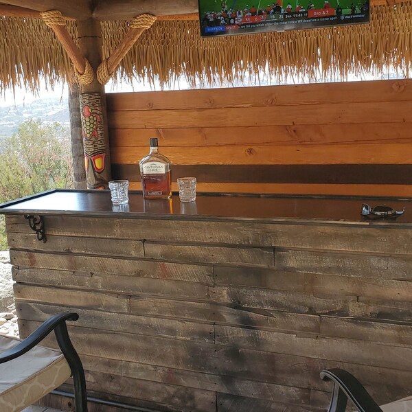 Outdoor Bar With Authentic Barn Wood-outdoor Furniture-gifts for Him ...