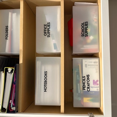 Custom Storage Bin Labels Custom Organizing Stickers Storage Tub Decals ...