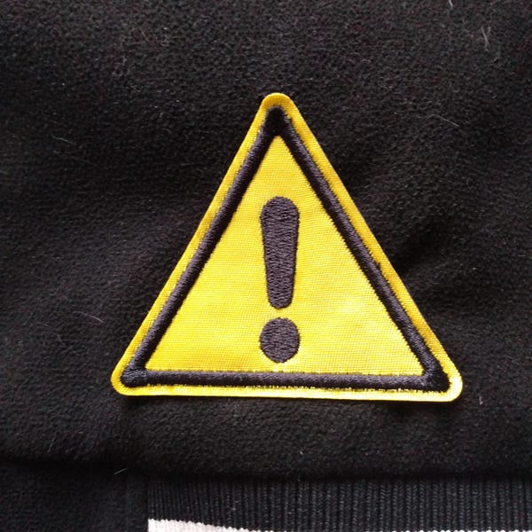 Electricity Warning Sign Patch - Etsy