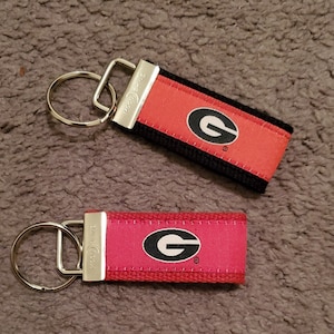 University of Georgia Bulldogs Web Key Chains - Etsy