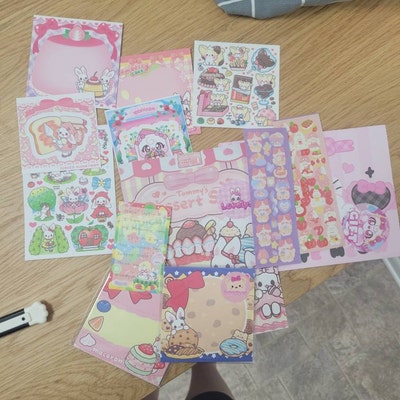 1 Set 50 Sheets Notepad, Cute Character Cartoon Anime Memo Pads, Korean ...