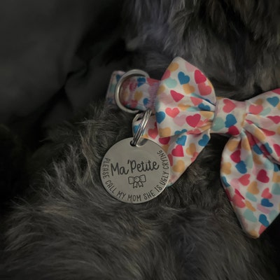 Personalized Cat Name Tag Cute Simple Cat Name Tag - Etsy
