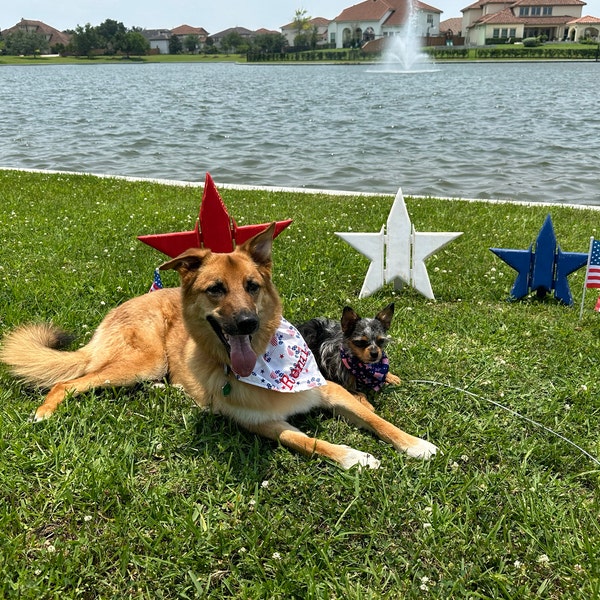 Patriotic Stars, Flag, Rustic, Outside, Inside, Wooden Star, Decoration ...