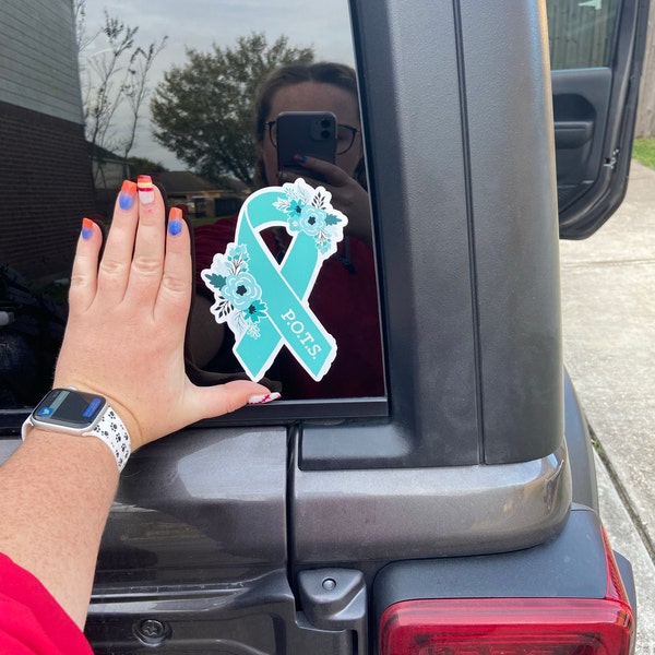 POTS Awareness Sticker, Postural Orthostatic Tachycardia Syndrome, Teal ...
