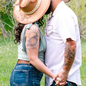 Tyler Childers Custom Hand Burned Wide Brim Fedora Hat Floral, Flowers ...