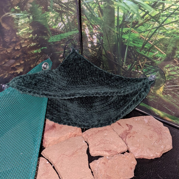 2 in 1 Hide Hammocks, Double Leopard Gecko Hammock, Small Reptile ...