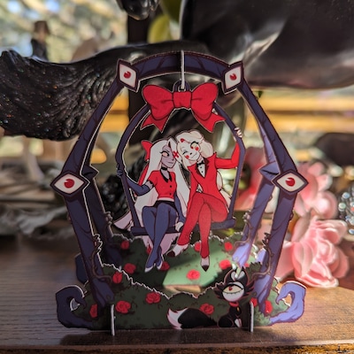 Charlie & Vaggie Hazbin Hotel Paper Craft Standee - Etsy