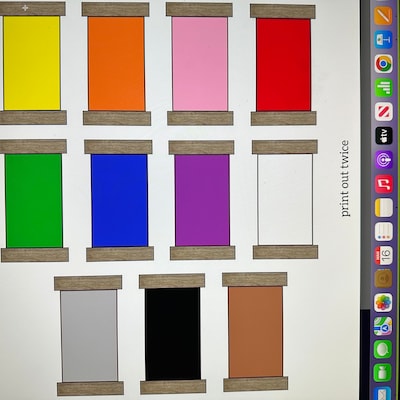 Montessori Colored Tablets Box 1 box 2 Easy Printable Homeschool ...