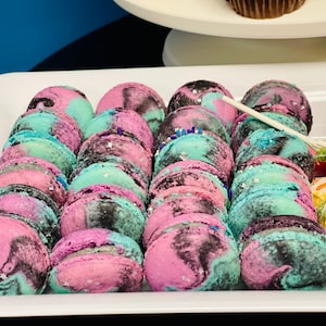 Blue Curacao Vegan Macarons Available in 4 & 12 Pack A | Etsy