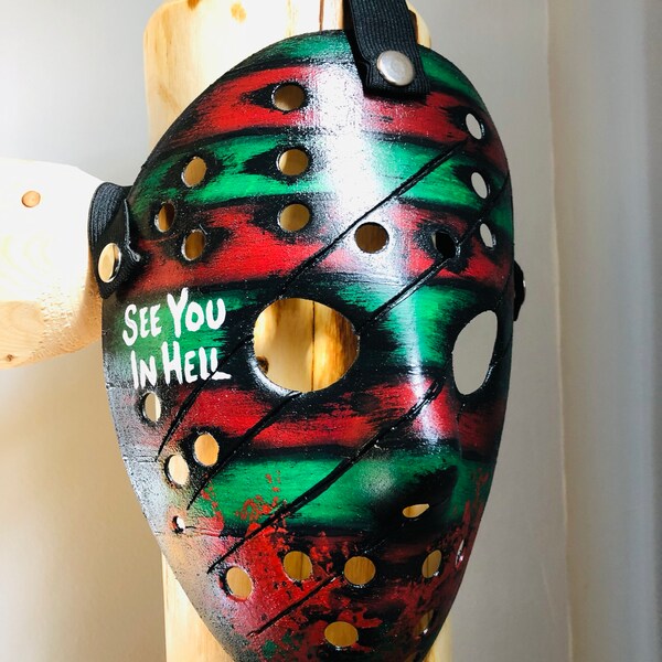 Custom Freddy Vs Jason Mask Hand Painted - Etsy