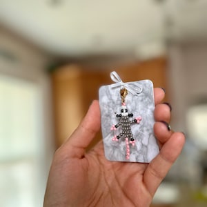 Beaded Possum Charm Keychain - Etsy