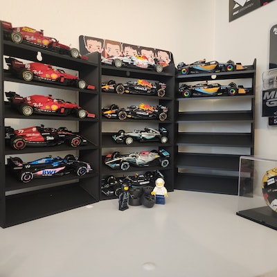 Hotwheel 10 Car Display Stand Industrial Design W Hidden Wall Mount ...
