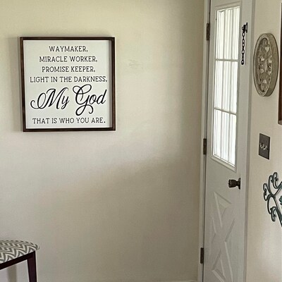 Waymaker Sign, Christian Wood Sign - Etsy