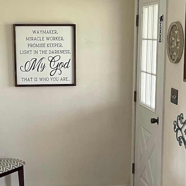 Waymaker Sign, Christian Wood Sign - Etsy