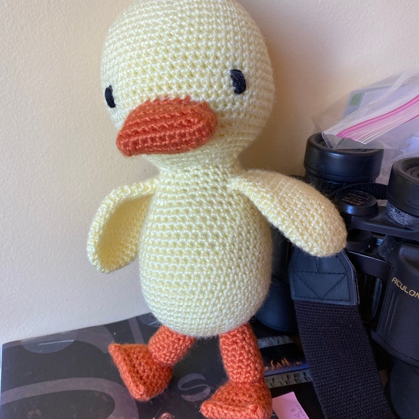 Crochet Duck Amigurumi Pattern: Quigley the Duck Stuffed Toy (PDF) - Etsy