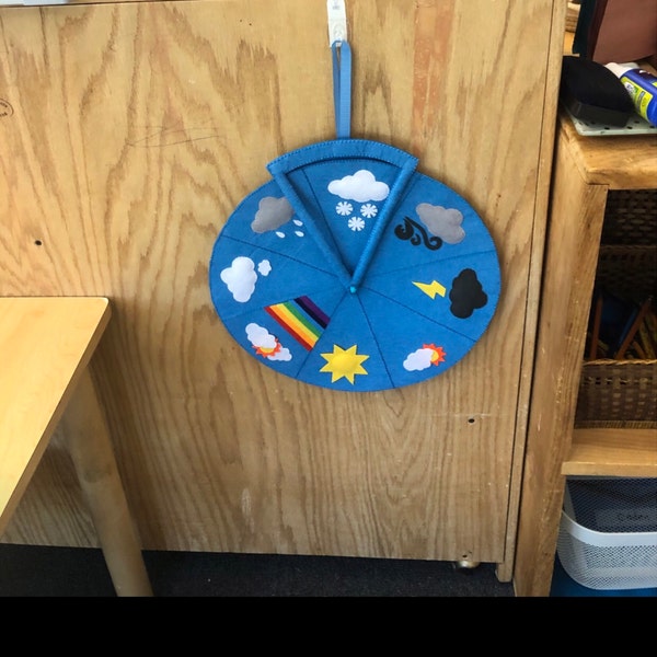 Weather Calendar/montessori Weather Wheel Game/weather Chart Felt Board ...