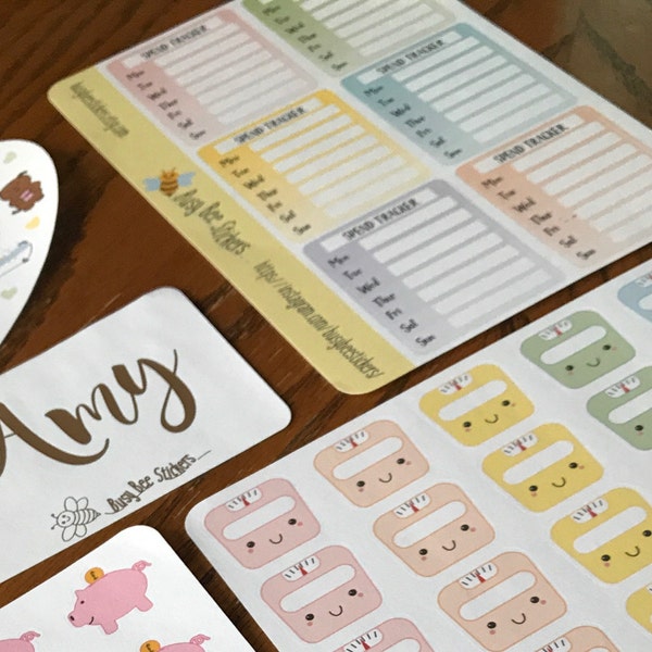 Spend Tracker Planner Stickers, Money Tracker Stickers, Financial ...