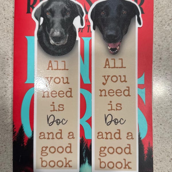 Custom Dog Bookmark, Animal Lover Gift for Pet Lovers, Personalized ...