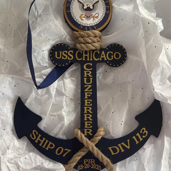 Personalized Navy Graduation Anchor: Bootcamp PIR Sailor Gift - Etsy