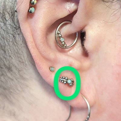 Up the Ear Earrings Surgical Steel, Opal Ear Climber Earrings, Vine ...