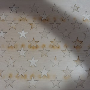 USA Flag / 50 Star's Stencil / Wooden Stencil / Union Stencil /0.5 ...