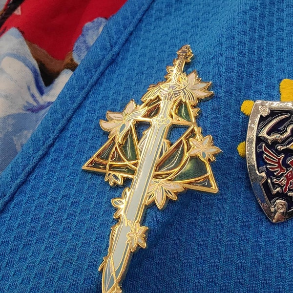 Sword of Golden Legends 80mm Enamel Pin - Etsy